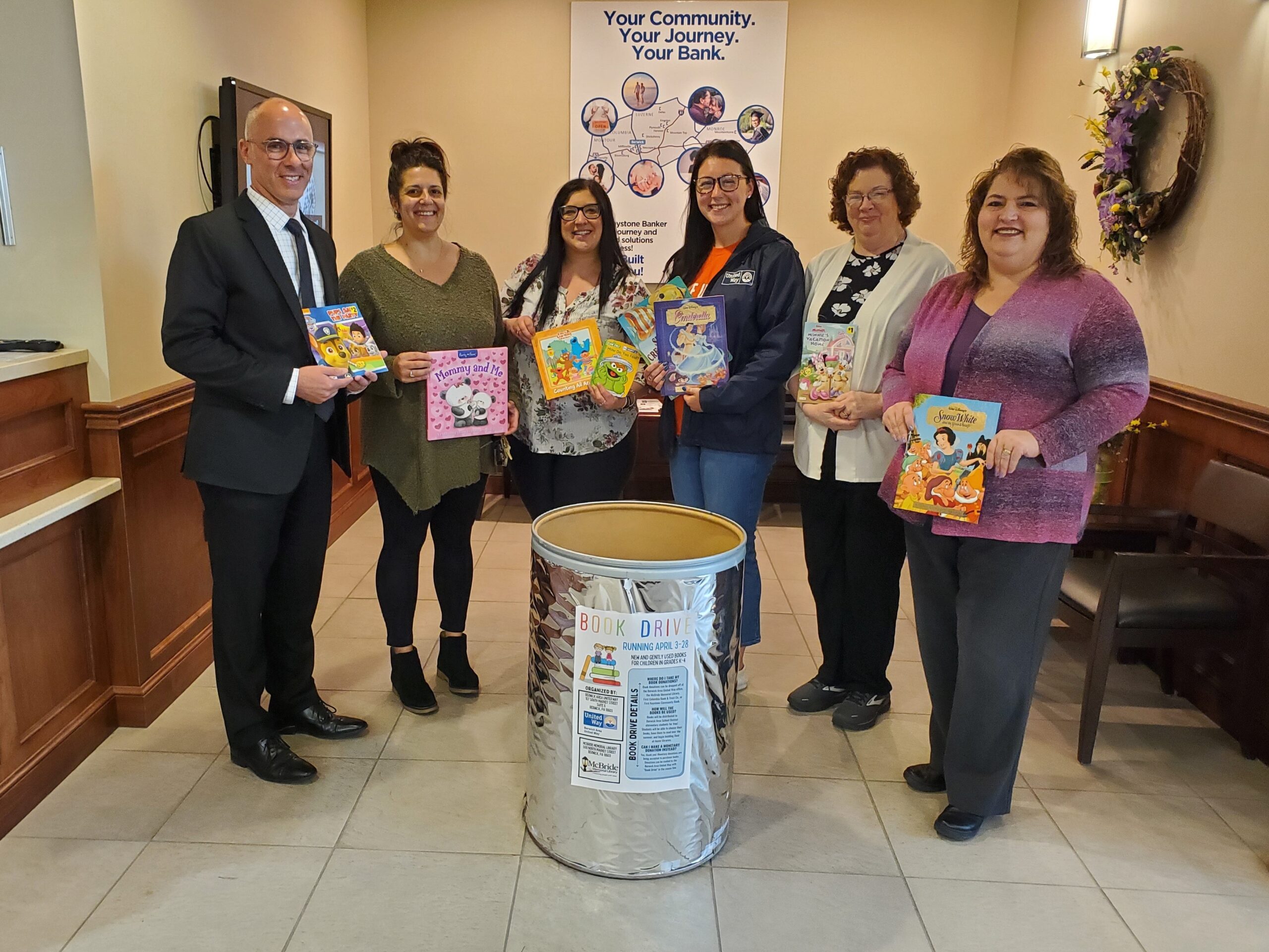 Berwick Area United Way Book Drive 2023 - First Keystone Community Bank